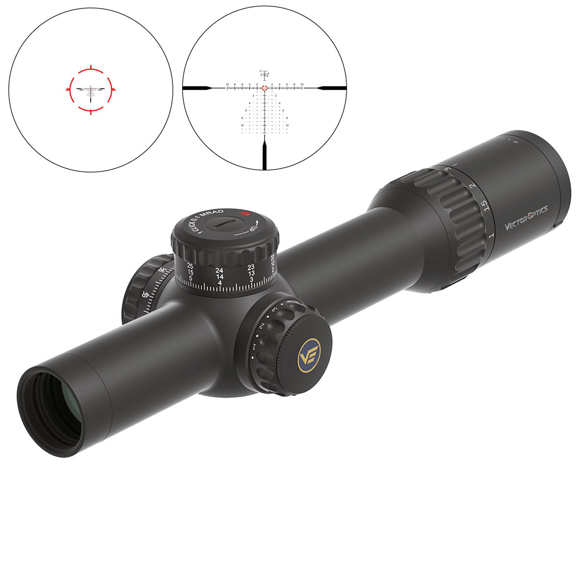 Lunette Continental x10 1-10x28 FFP MIL ED RAR2 — RedDotSight